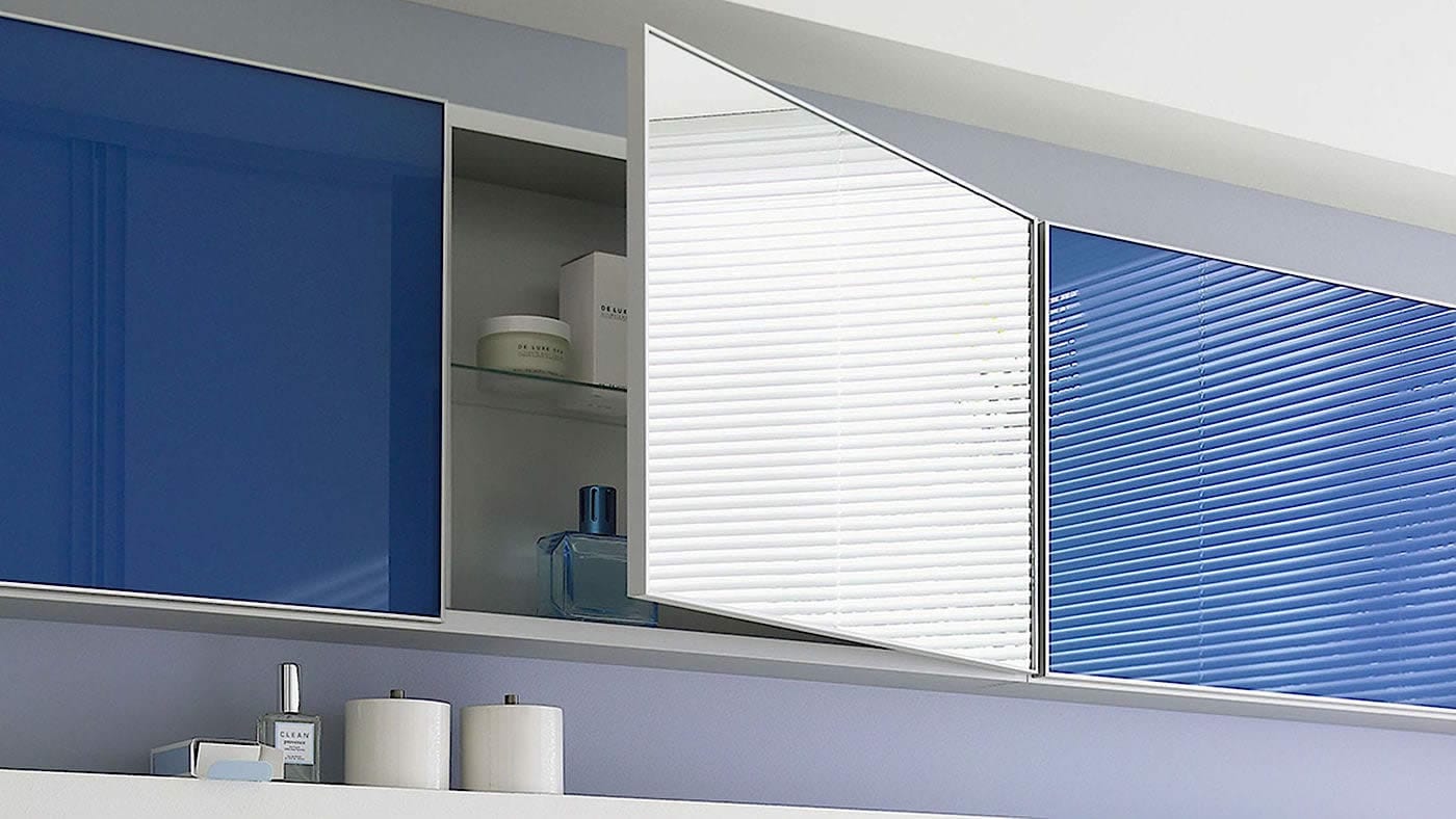 Overhead Storage Hinged Doors | design haus bedrooms
